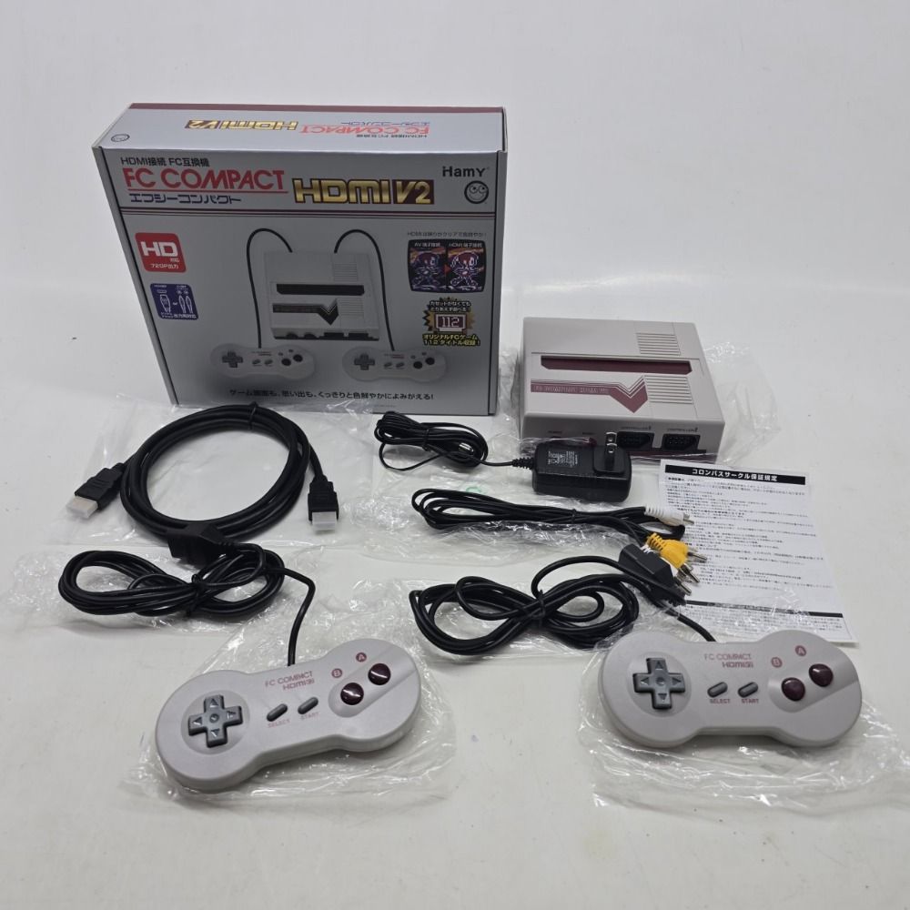 01w-1257 〇 ゲームハード FC互換機 FC COMPACT エフシーコンパクト HDMI V2 HamY 720p 完動品 【中古品 ...