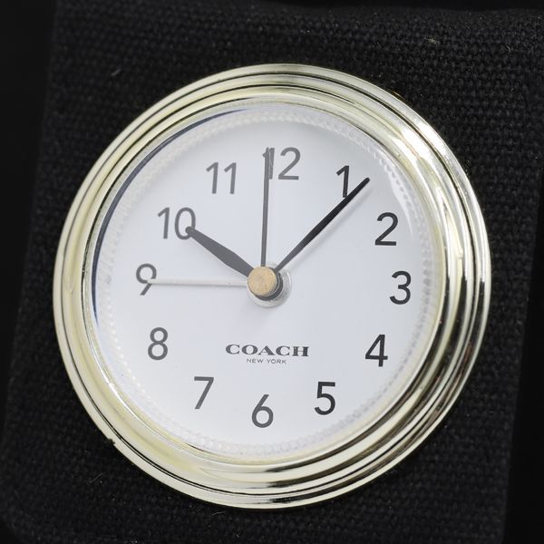 稼働 良品 コーチ QZ BYM508A 白文字盤 ラウンド 置き時計 メンズ/レディース腕時計 TCY2000000 NSK - メルカリ