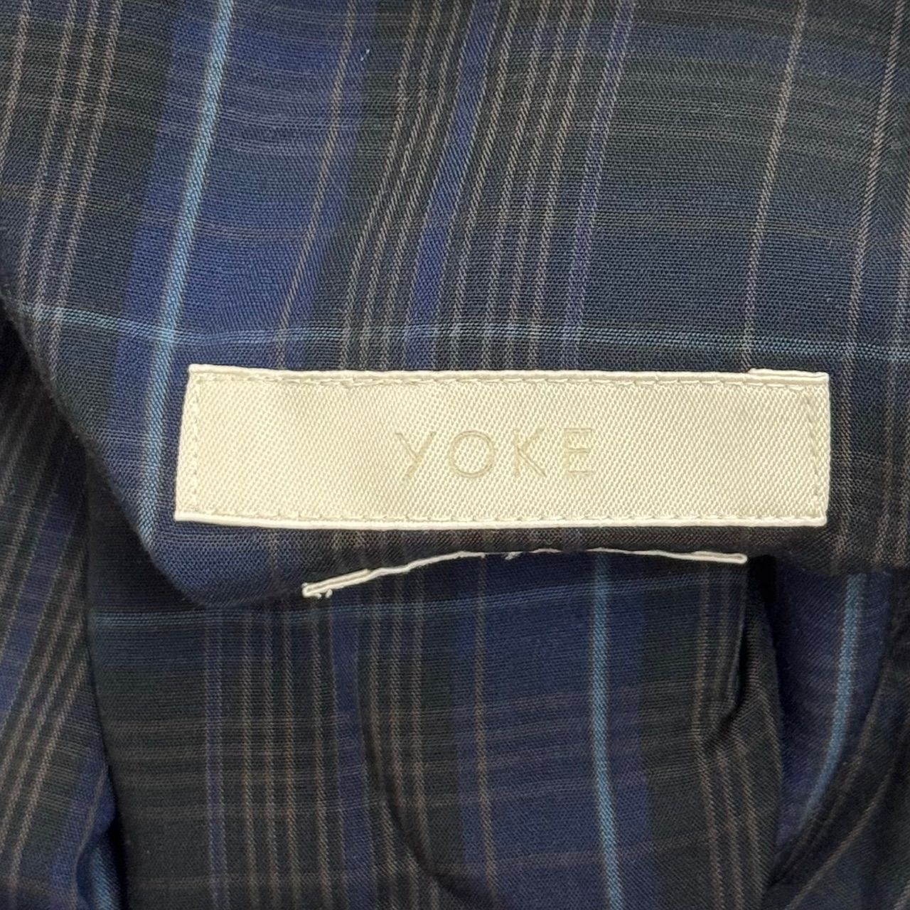 参考上代37400円 未使用品 YOKE 24SS check cupra slacks 参考上代37400円 未使用品 YOKE 24SS check cupra slacks