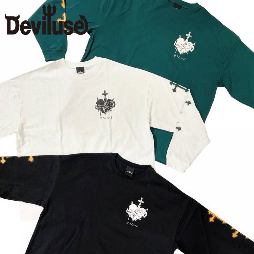 Deviluse Sacred Heart ロンT 長袖 L/S T-shirts デビルユース - メルカリ