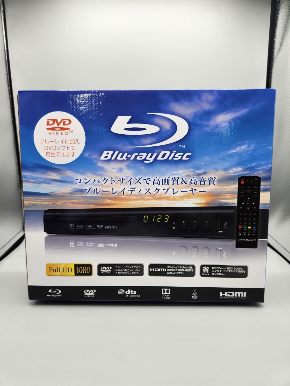 新品 GRAMO BD01 BK ブルーレイディスクプレーヤー コンパクト 高画質 HDMI対応 - メルカリ