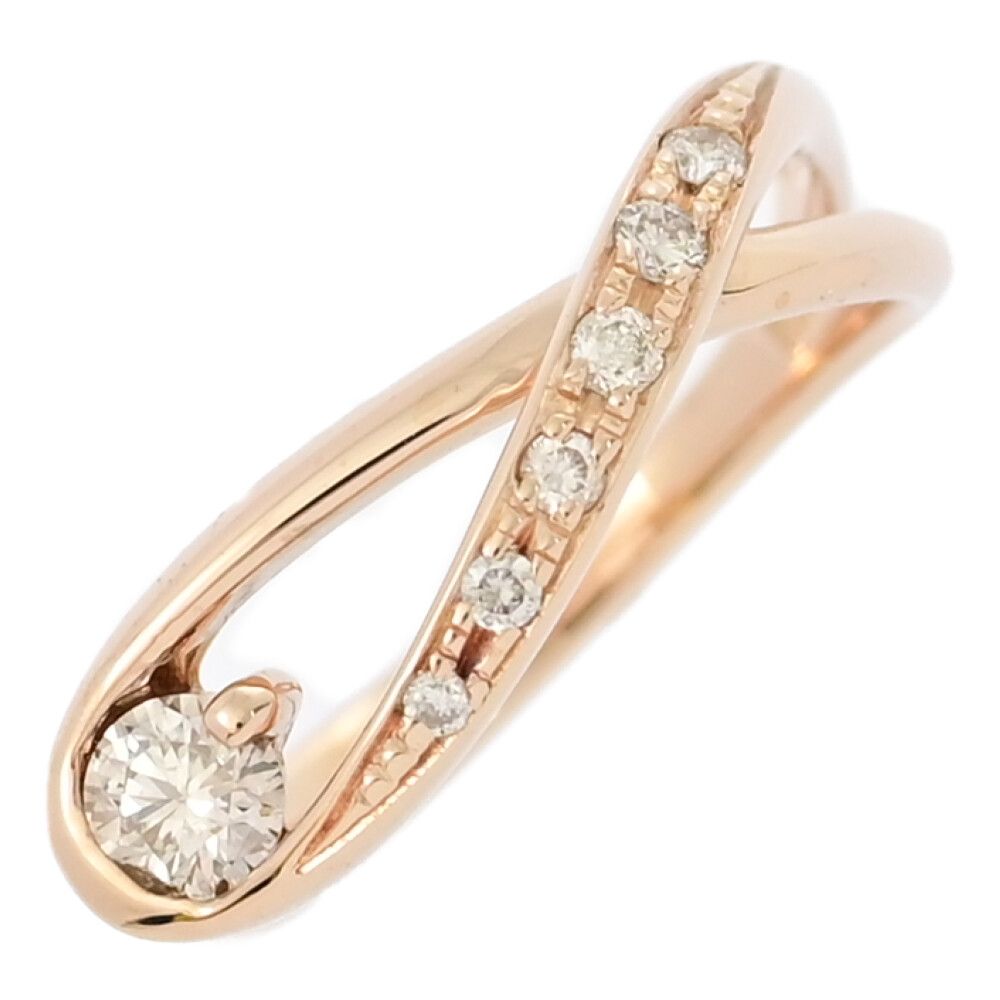 0.21ct/5号/ピンキー・ブラウンダイヤモンド ダイヤモンド リング・指輪/K18PG/750-2.3g/#45/ピンクゴールド/プレゼント/記念日【♀】【N】【レディース】★ ...
