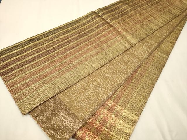 平和屋着物○ひなや工房 くむ・あむ・おる 伊豆蔵明彦 太鼓柄袋帯 横段