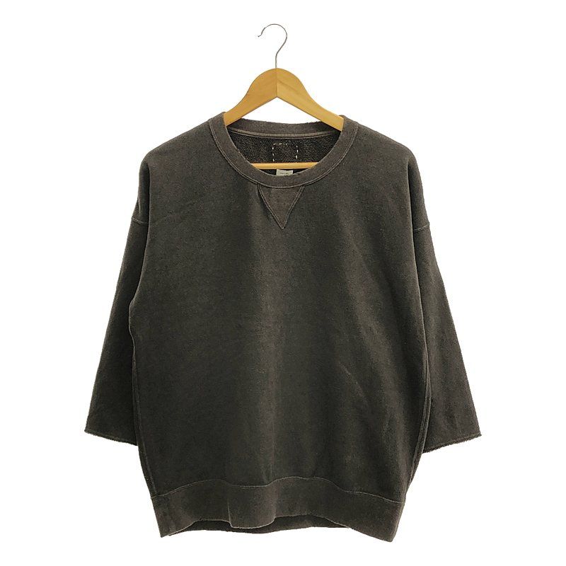 visvim / ビズビム | JUMBO SWEAT 3/4 UNEVEN DYE / ダメージ加工 ジャンボスウェット | 2 | ダークブラウン | メンズ - メルカリ