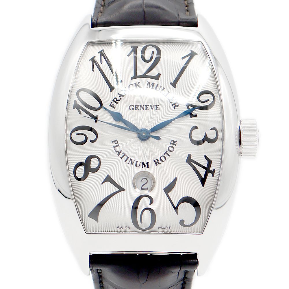 FRANCK MULLER フランクミュラー トノーカーベックス プラチナローター 9880 SC DT シルバー ギョーシェ メンズ 自動 ...