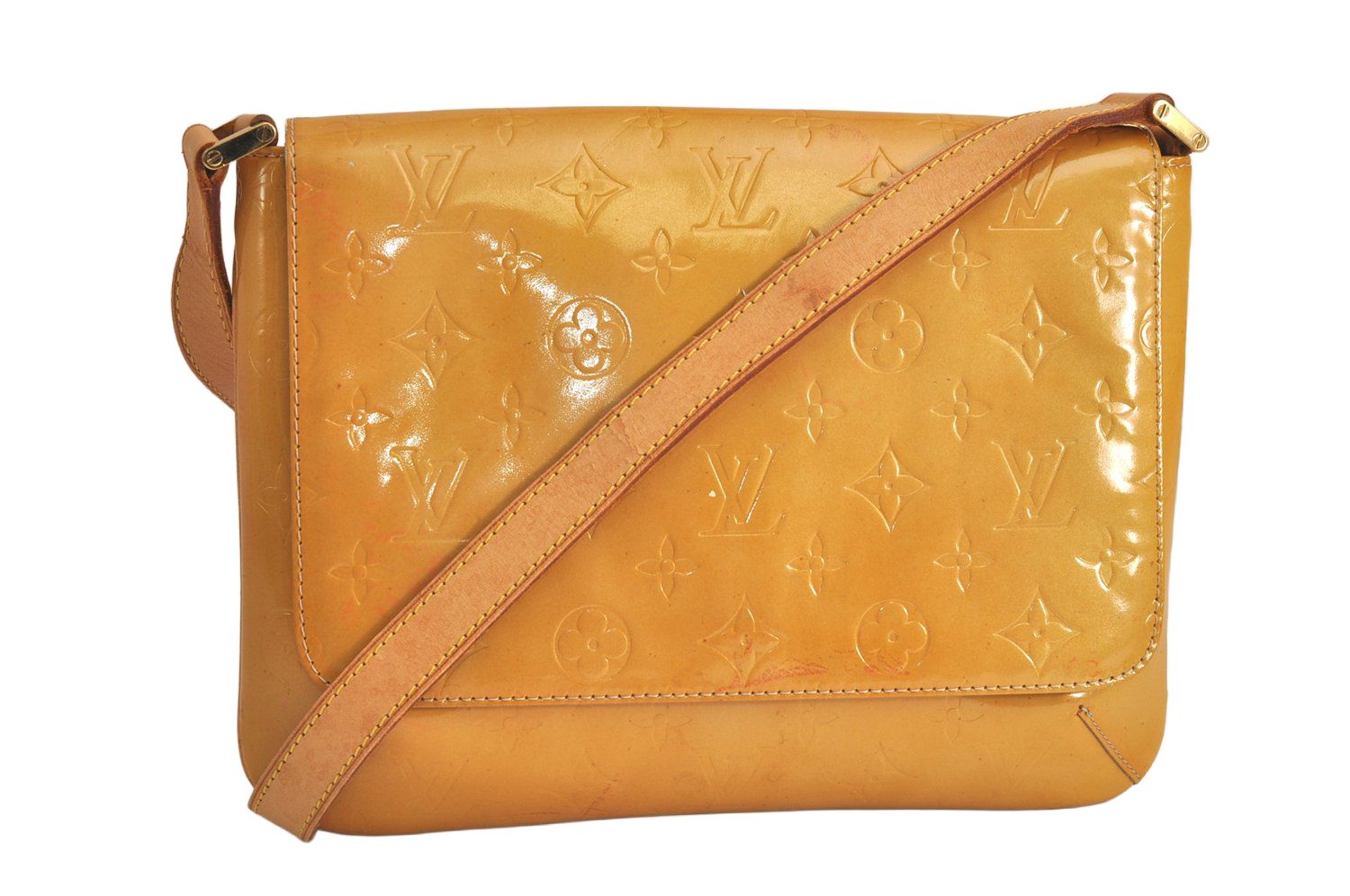 LOUIS VUITTON ルイヴィトン ヴェルニ トンプソン ストリート ショルダーバッグ イエロー M91008 LV 5782M - メルカリ