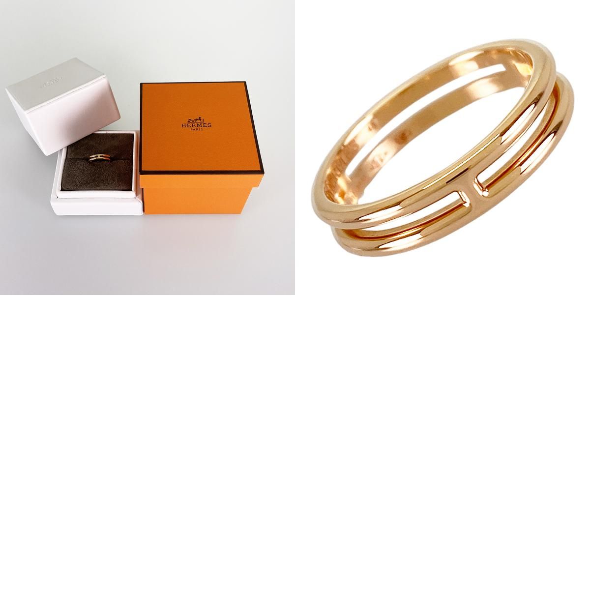 エルメス HERMES アリアンヌ K18PG 8号(48) リング sst【中古】 - メルカリ