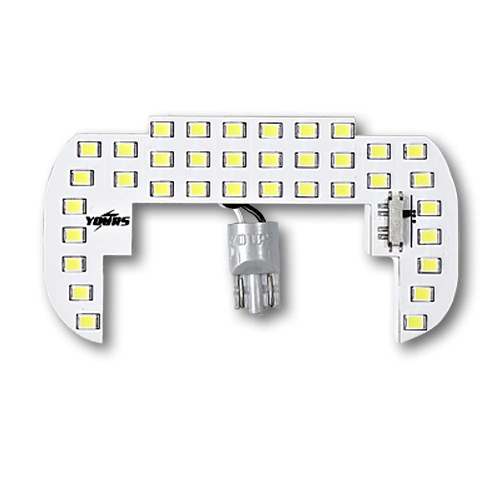 【新着商品】アクセサリー パーツ ドレスアップ カスタム 専用工具付 明るさ調整 y411-007 室内灯 専用設計 LEDフロントルームランプ（3段階光量調整付き） [2] 車専用 ハイ ...