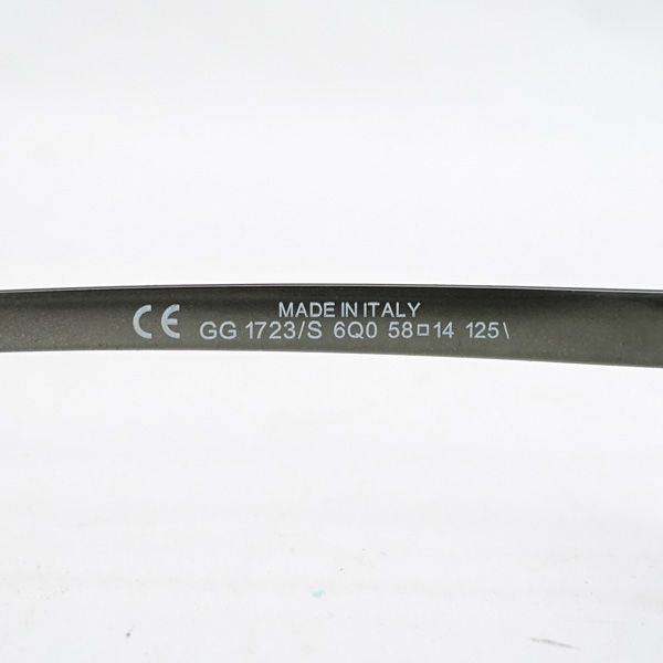 GUCCI / グッチ □サングラス クリア グリーン スチール GG1723/S