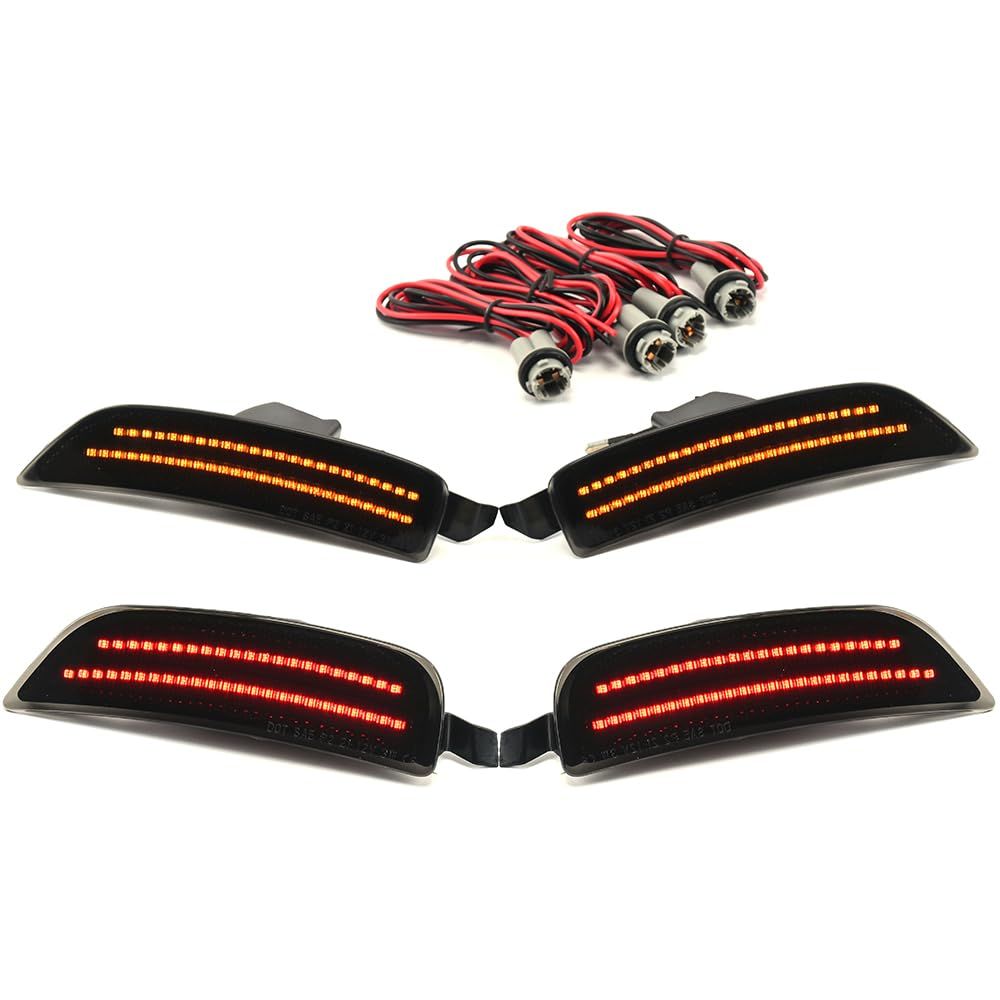 [Avan Knight] マツダ ロードスター ND5RC RF NDERC バンパー コーナー ウインカー LED ライト マーカー レンズ サイド リフレクター ランプ 前後左右 1台分 ...