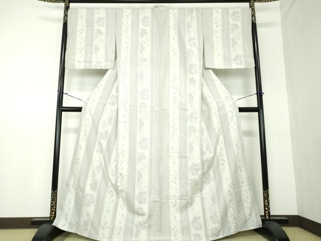 平和屋着物●結城紬　奥順　はたおり娘　80亀甲　雪輪重ね　舞桜間道　やまと誂製　正絹　逸品　DAAU5056ps 平和屋着物○結城紬 奥順 はたおり娘 80亀甲 雪輪重ね 舞桜間道 やまと