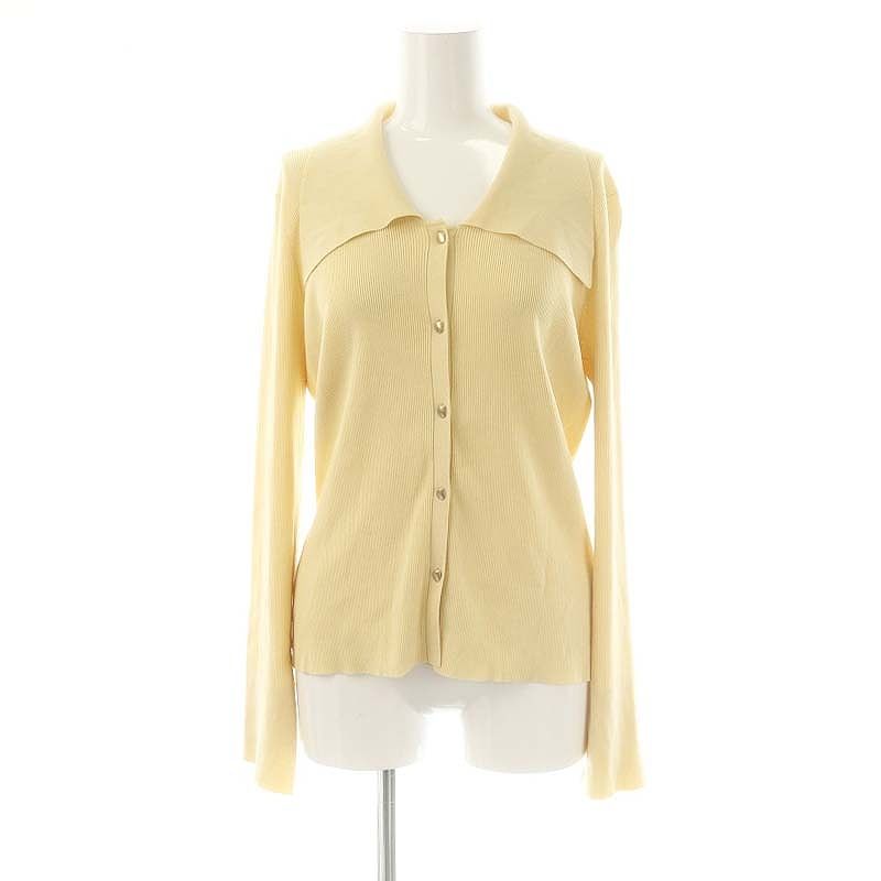 デプレ DES PRES トゥモローランド 23AW コンフォートレーヨンストレッチ シャツカラーカーディガン 長袖 リブ F クリーム色 /NR OS - メルカリ