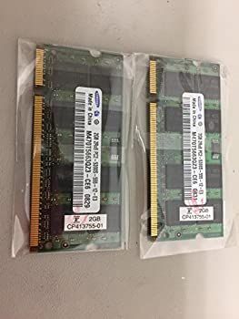 【中古】Samsung ノートPC用増設メモリ PC2-5300 (DDR2-667) 2GB×2枚＝4GB D2/N800-2GX2/E ...