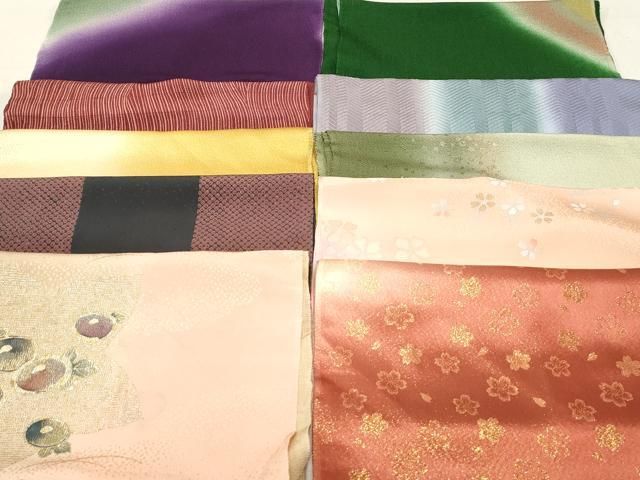 平和屋着物☆和装小物 上質な帯揚げ 10枚セット 逸品 DAAM7519qa