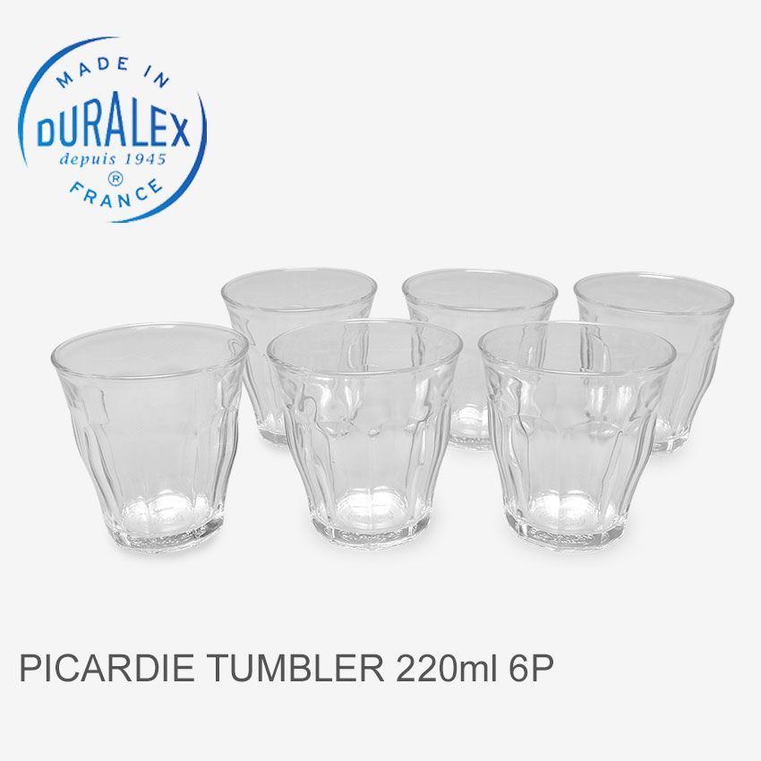 デュラレックス 食器 1026AB06 PICARDIE TUMBLER 220ml 6P DURALEX カラー:↓選択してください 品番：79130000 - メルカリ