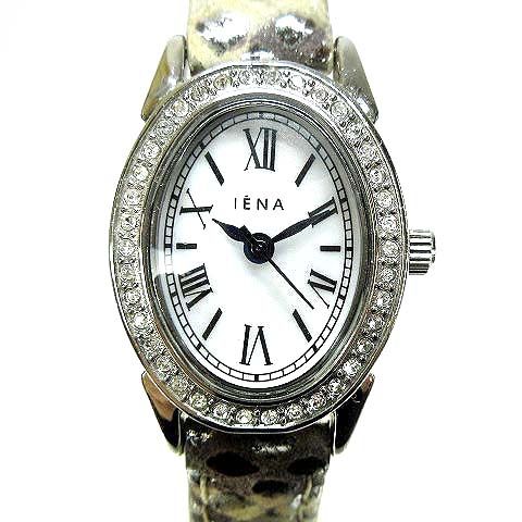 イエナ IENA ANA限定 オーバルシャイニー ウォッチ 腕時計 クオーツ アナログ ビジュー レザーバンド シルバーカラー - メルカリ