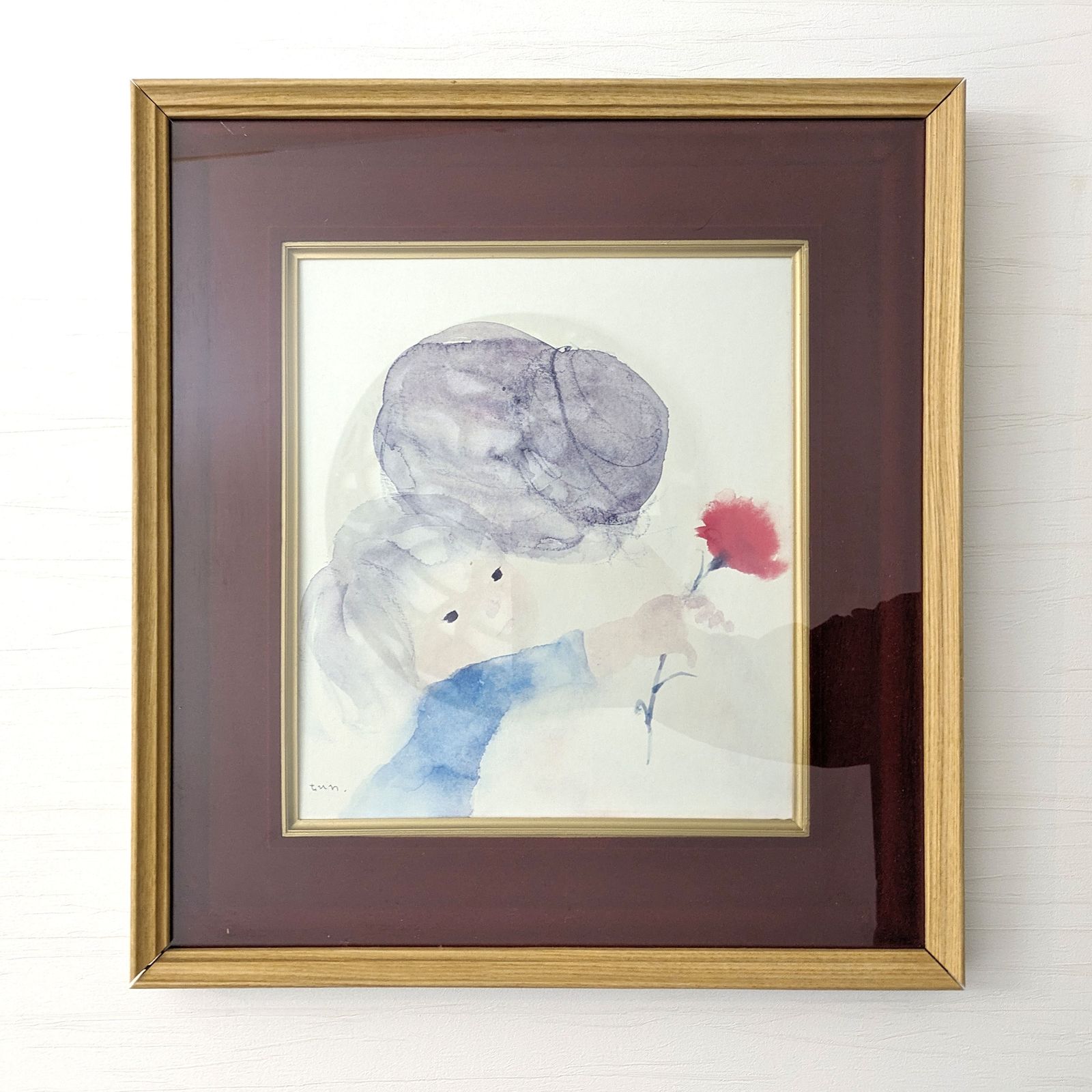 いわさきちひろ・色紙絵・色紙額・壁飾り・インテリア・印刷・No.240222-05・梱包サイズ100 - メルカリ