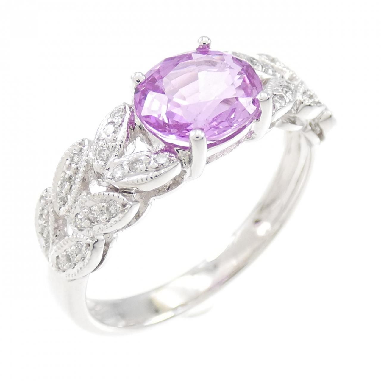 K18WG サファイヤ リング - メルカリ