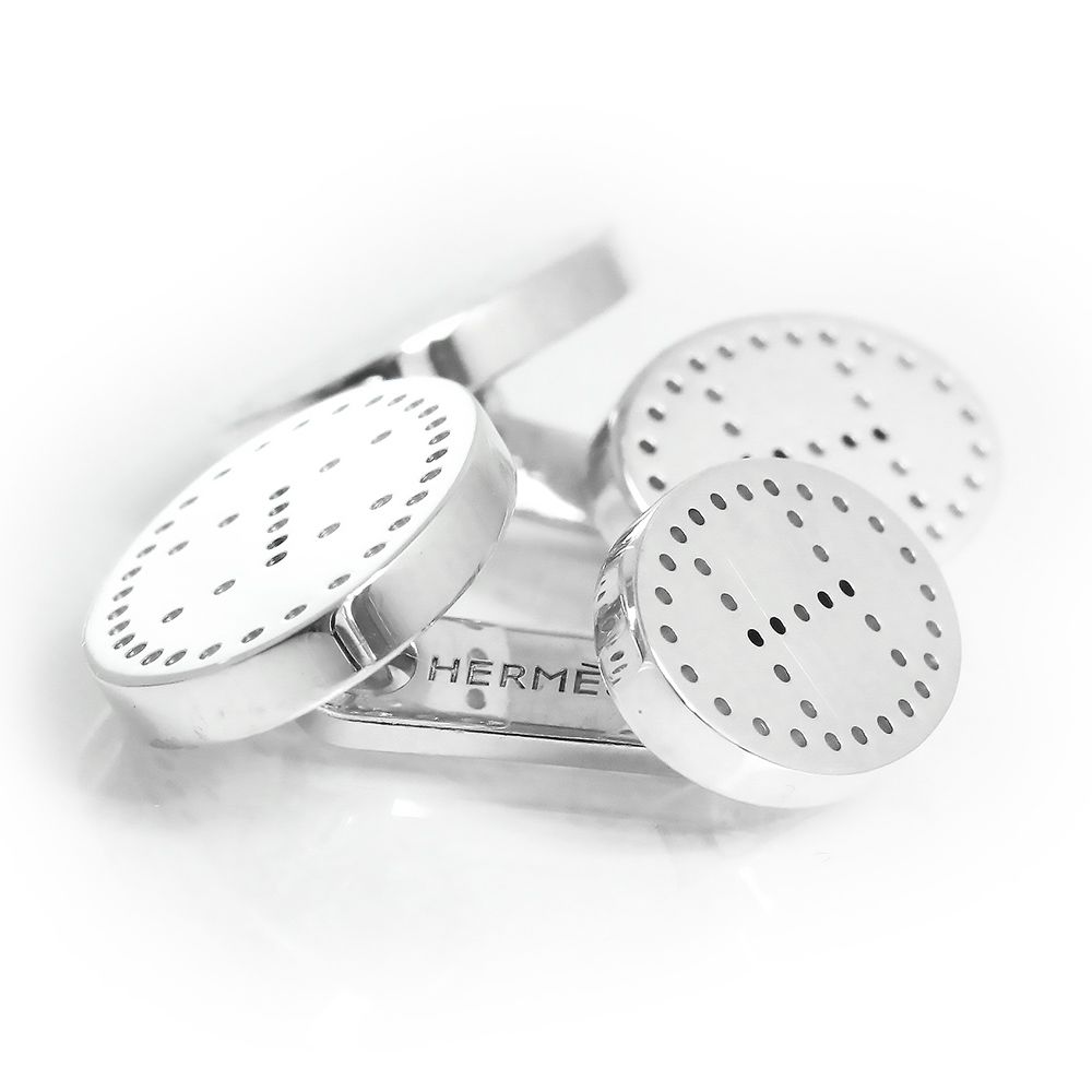エルメス エクリプス エブリン パンチング カフス SV925 シルバー 箱付