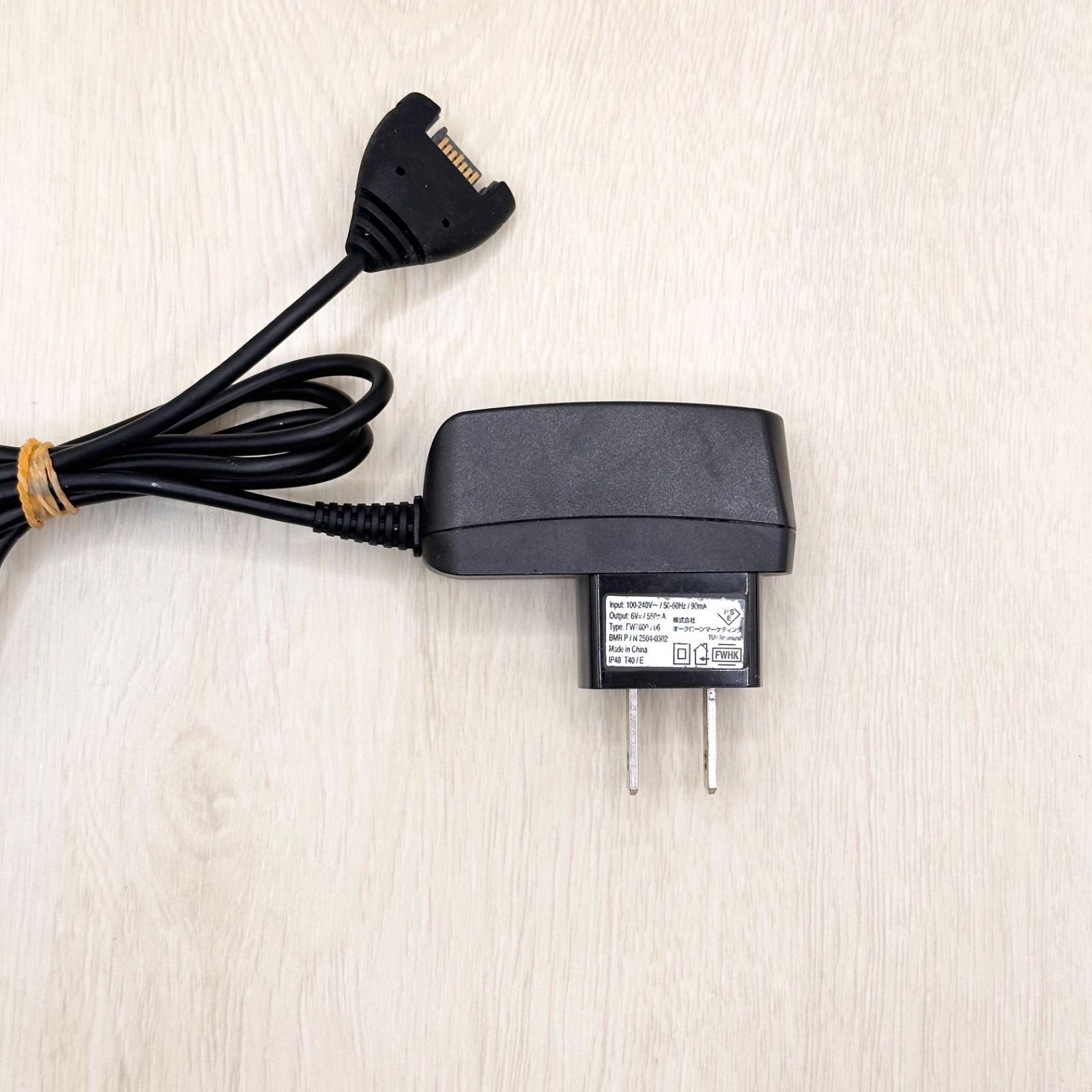 FW7600/06 スレンダートーン オークロンマーケティング 充電器 チャージャー 充電ケーブル ACアダプター アダプタ 6V 550mA ...