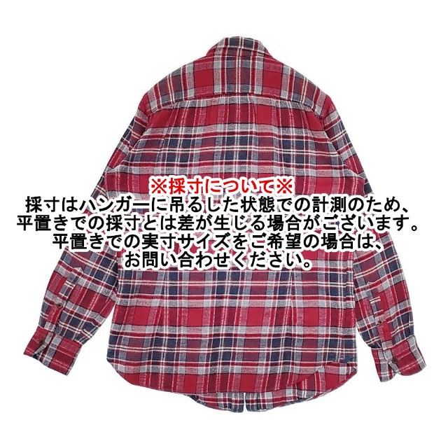 umii 908/45R/45rpm コットン ネル チェック 長袖シャツ レッド グレー レディース ウミフォーティーファイブアールピーエム【中古】5-1013T∞ - メルカリ