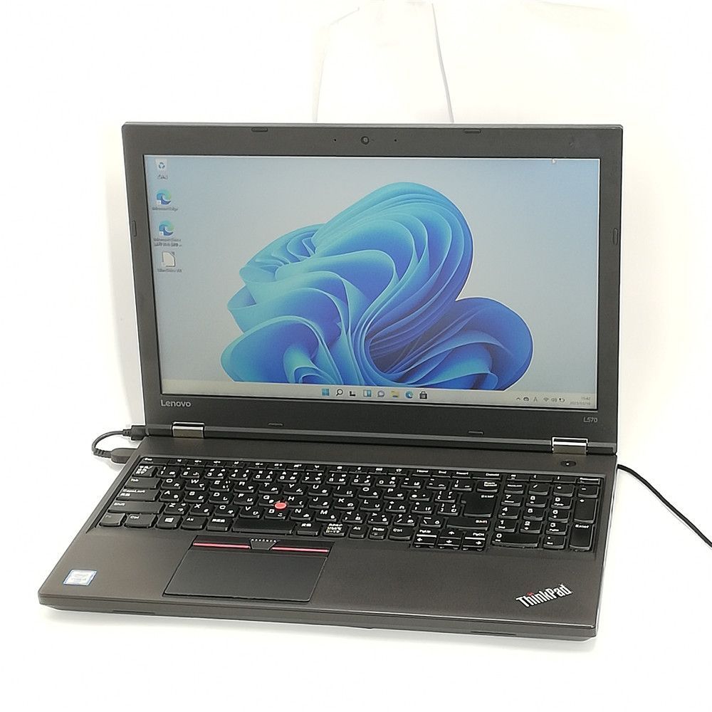 送料無料 保証付 15.6型 ノートパソコン Lenovo L570 中古良品 第6世代 Core i3 4GB DVD 無線 Wi-Fi ...