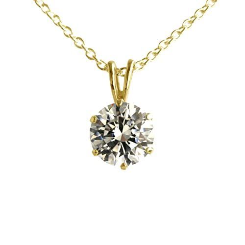 新生活応援SALEイエローゴールド 取り外し可 [ダイヤモンドワールド] レディース ジュエリー K18 1ct スーパーキュービック ペンダントネックレス Dカラー VVS1 ...