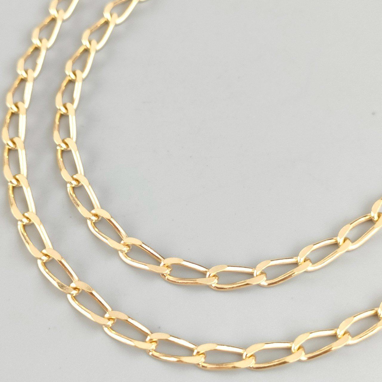 18金 K18 男女兼用 ウノアエレ フィアロチェーンネックレス 15.42g 50㎝ C19 - メルカリ