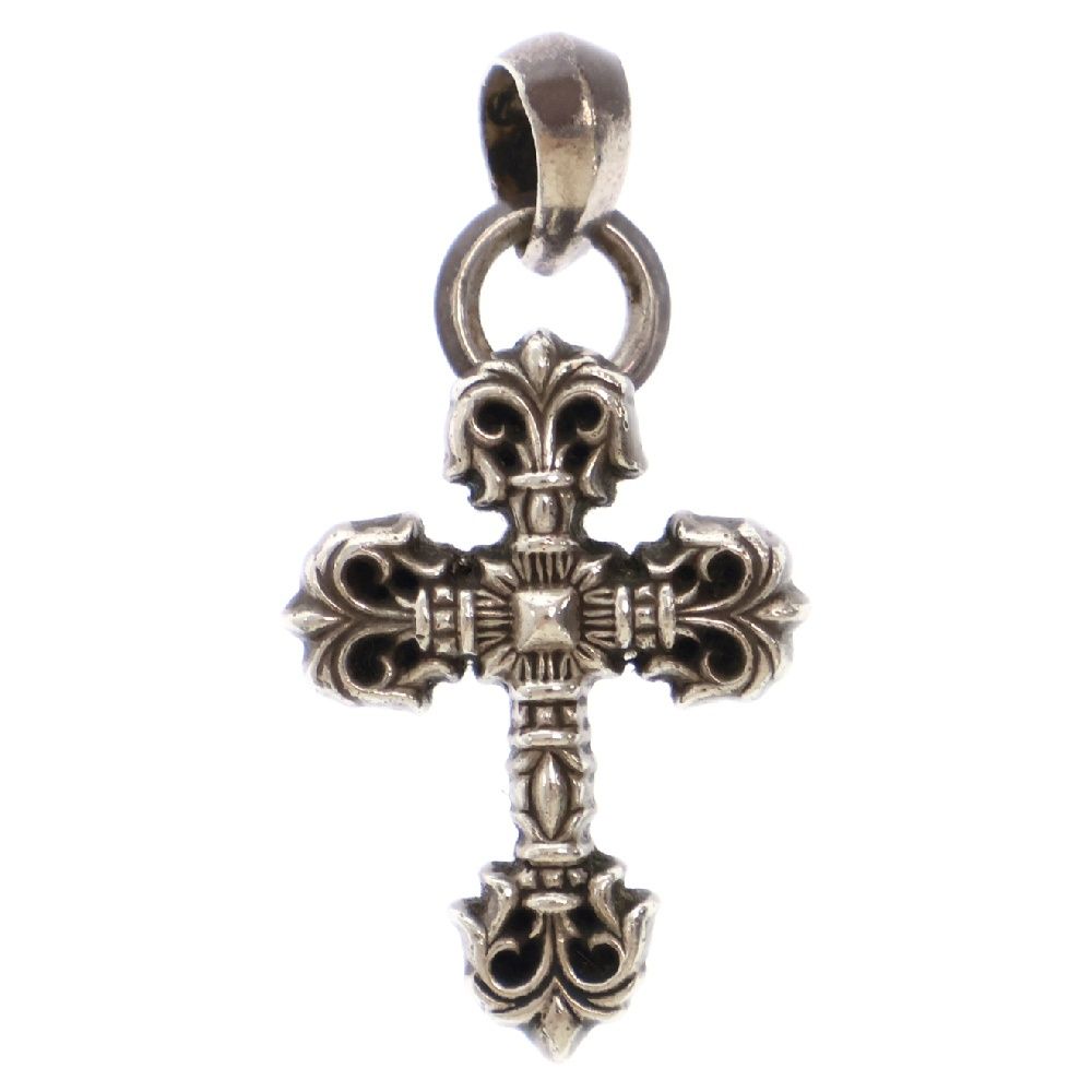 CHROME HEARTS (クロムハーツ) FILIG CROSS-XSM W BALE フィリグリークロスXSベイル wベイル シルバー ...