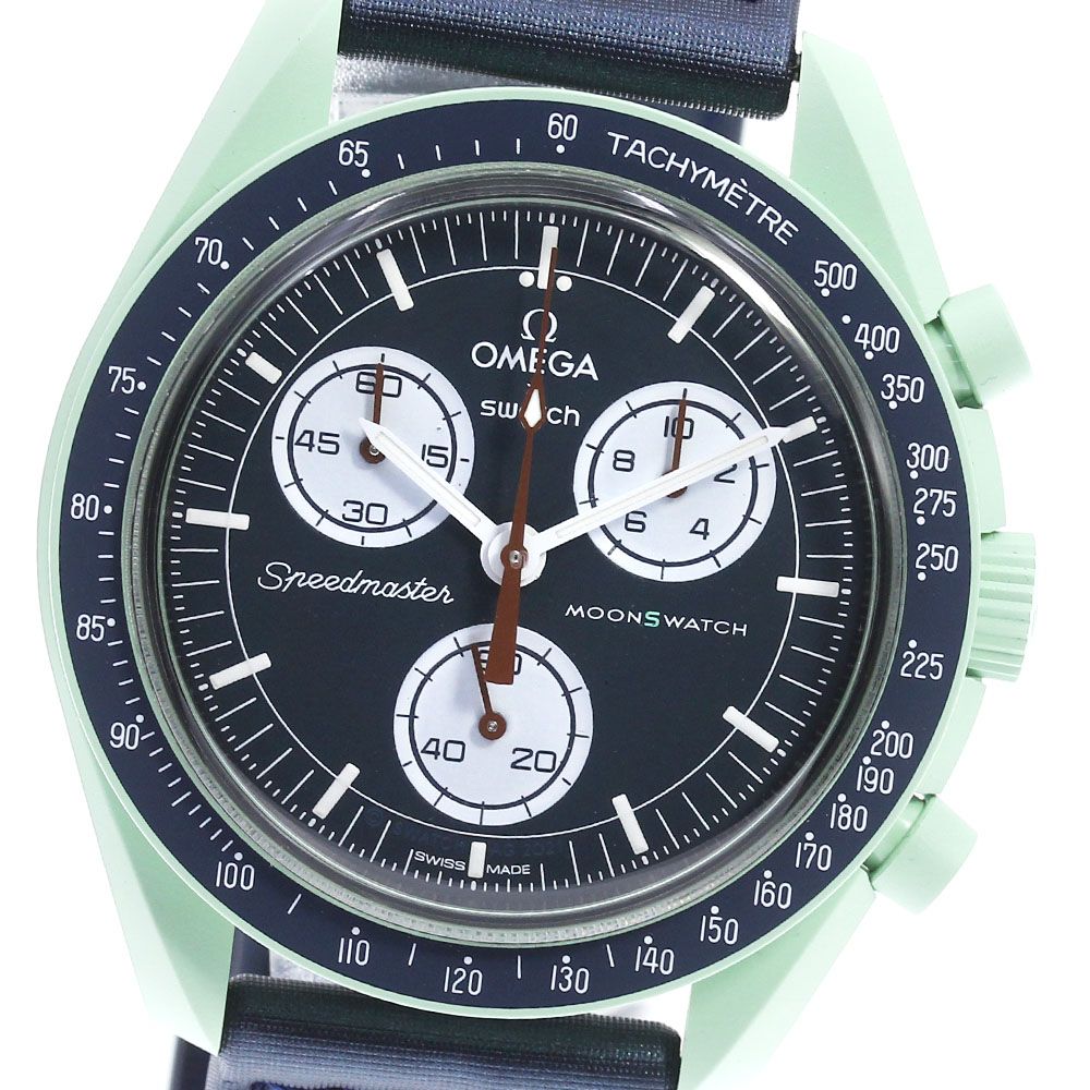 スウォッチ Swatch SO33G100 OMEGA×Swatch MISSION ON EARTH クォーツ メンズ極美品箱・保証書付き ...