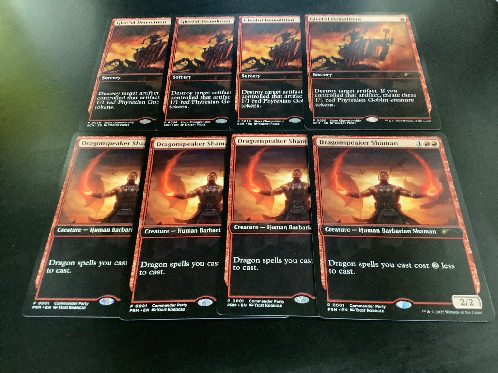 【8枚セット】上機嫌の解体/Gleeful Demolition ドラゴン語りのシャーマン/Dragonspeaker Shaman - メルカリ