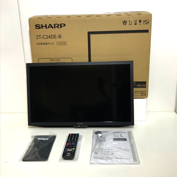 シャープ 【未使用品】SHARP AQUOS アクオス DEシリーズ 24V型 ハイビジョン 液晶テレビ ブラック系 2T-C24DE-B - メルカリ