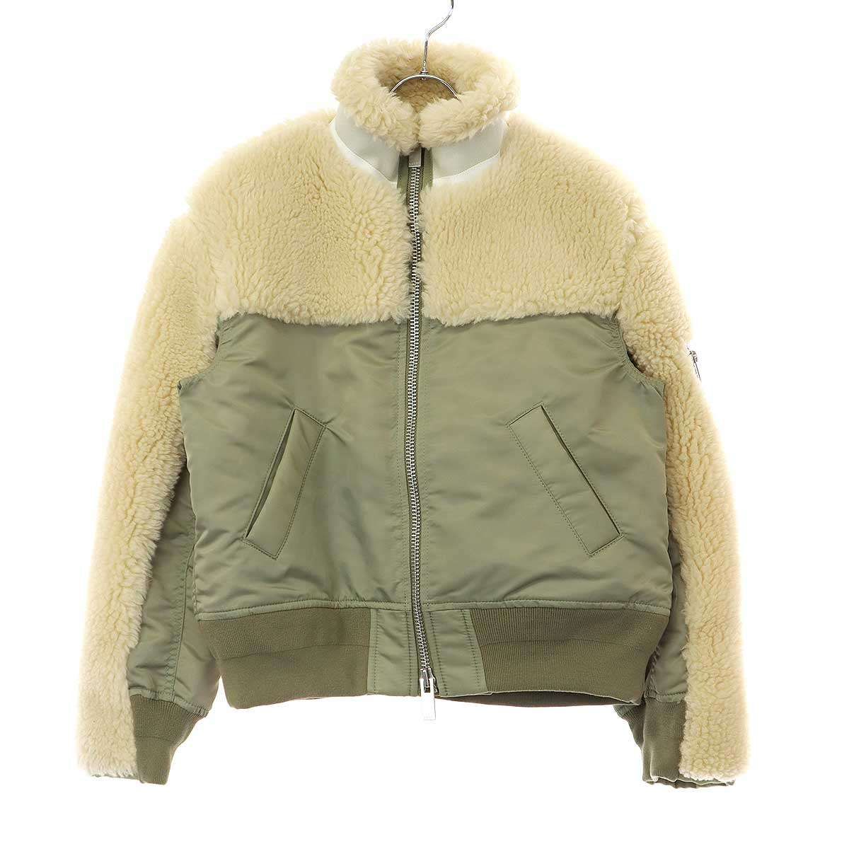 sacai サカイ 23AW Faux Shearling x Nylon Twill Mix Blouson sacai サカイ 23AW Faux Shearling x Nylon Twill Mix Blouson
