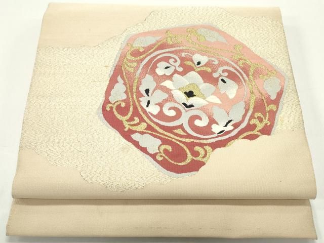 平和屋着物○爪掻き本綴れ 八寸名古屋帯 道長正倉院