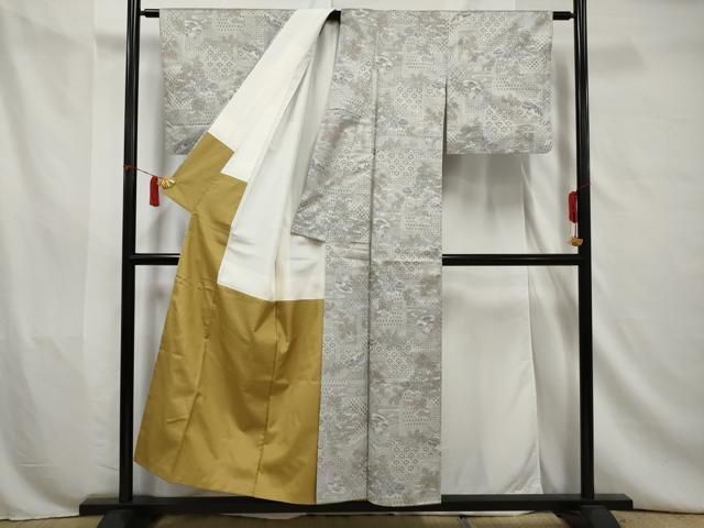 平和屋着物□上質な紬 風景文 正絹 逸品 AAAZ1914gw