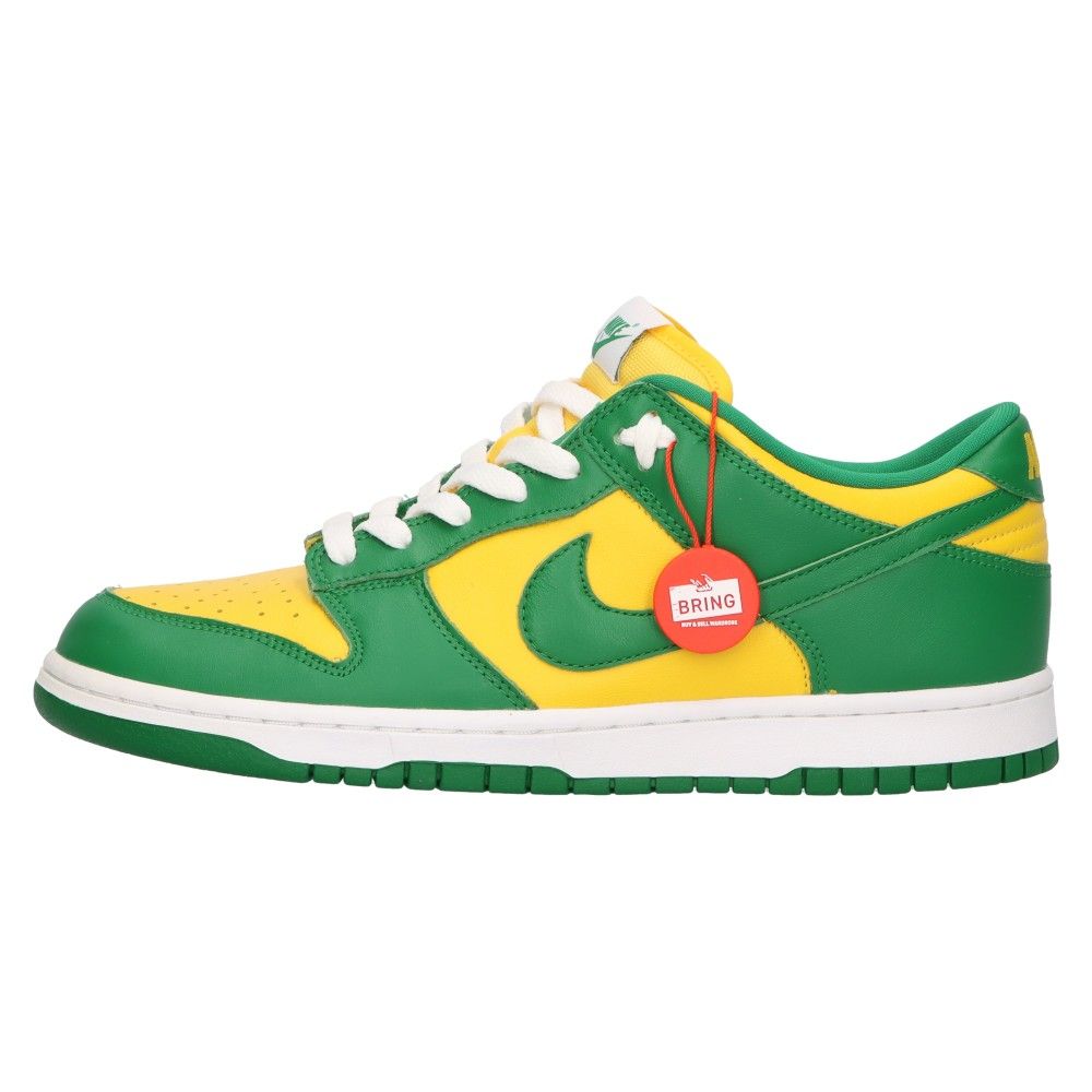 NIKE (ナイキ) DUNK LOW SP BRAZIL CU1727-700 ダンク ブラジル ローカットスニーカー グリーン/イエロー US10/28.0cm - メルカリ