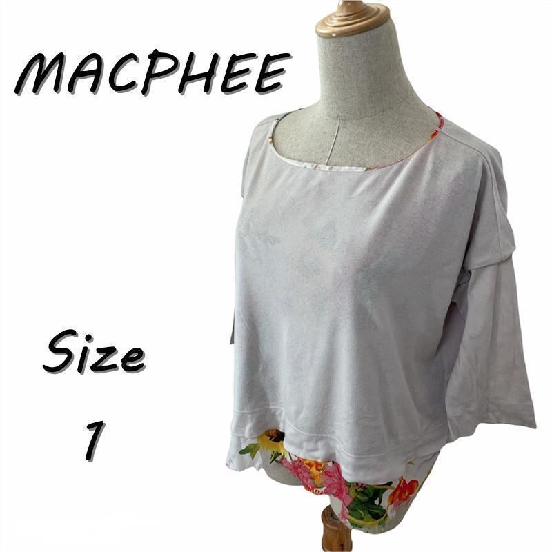 MACPHEE ブラウス 花柄 ショート丈 Size 1 マカフィー - メルカリ