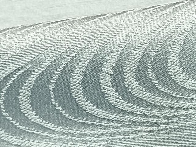 平和屋着物▽上質な色無地 単衣 流水地紋 湊鼠色 正絹