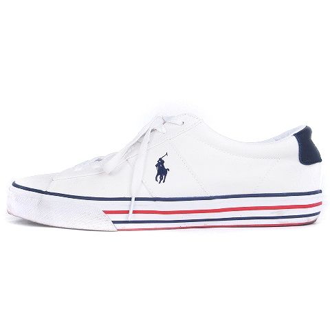 ポロ ラルフローレン POLO RALPH LAUREN セイヤー ローカット スニーカー 01087 白 ホワイト系 US10 28.5cm ...