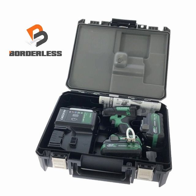 ☆未使用☆HiKOKI ハイコーキ 18V コードレス静音インパクトドライバー WHP18DA(2XPZ) バッテリ2個(36V2.5Ah) 充電器 ケース付 108221 - メルカリ