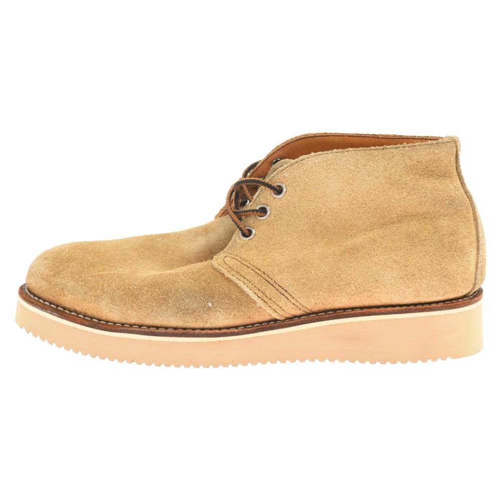 RED WING (レッド ウイング) 90S 刺繍羽根タグ スエードレザー チャッカブーツ vibram ビブラムソール 8895 US8 ...