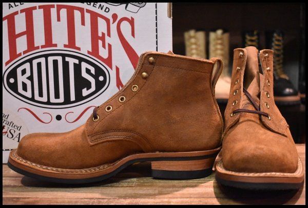 【9E 箱付 未使用】WHITE'S ホワイツ セミドレス ディストレスドラフアウト 2332MV ビブラム430シングル 茶 編み上げ ブーツ HOPESMORE【EG414】 - メルカリ