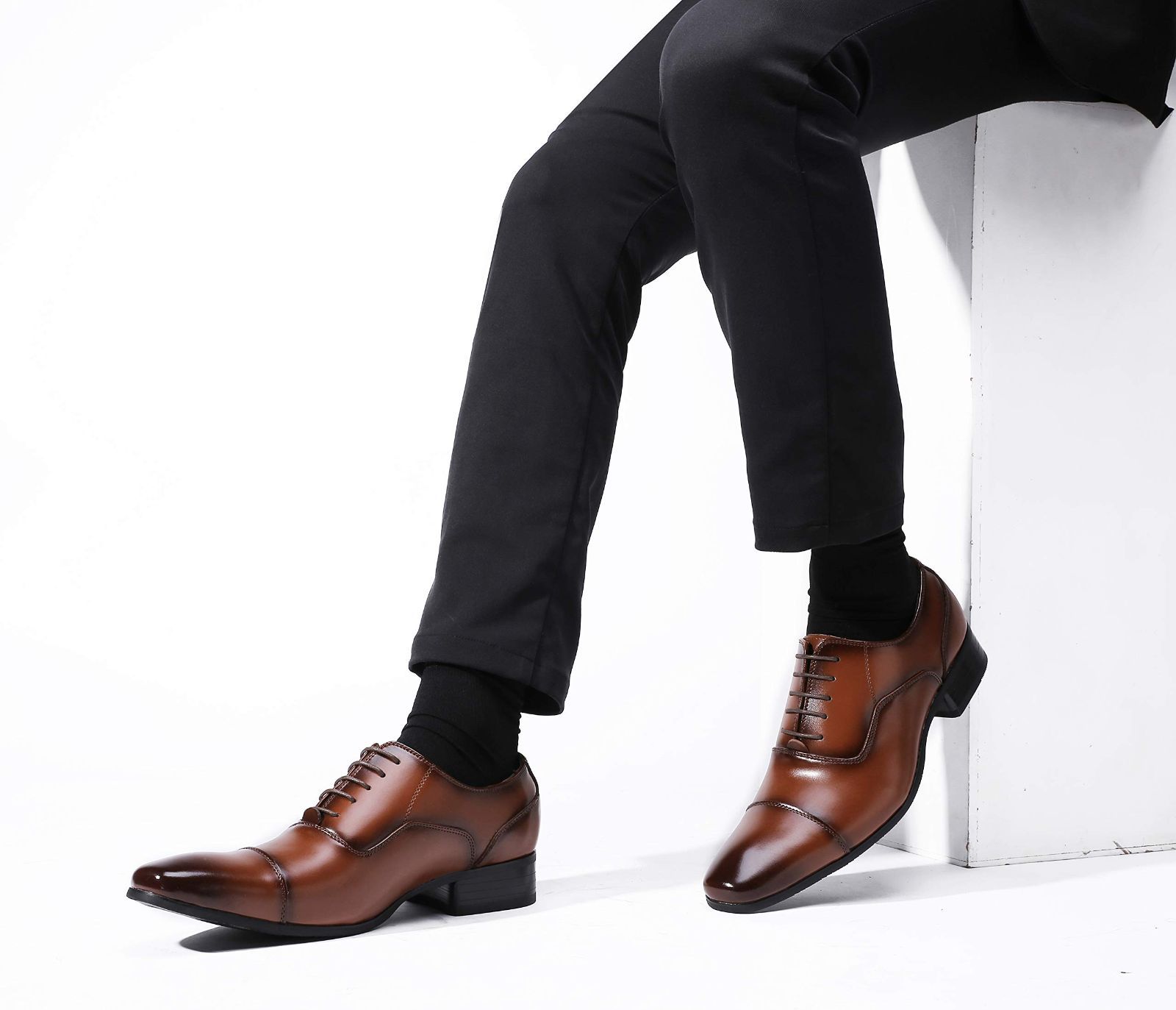 [ジョーマリノ] Jo Marino 本革 メンズ ビジネスシューズ 紳士靴 ストレートチップ ドレスシューズ 防滑 内羽根 6610 - メルカリ