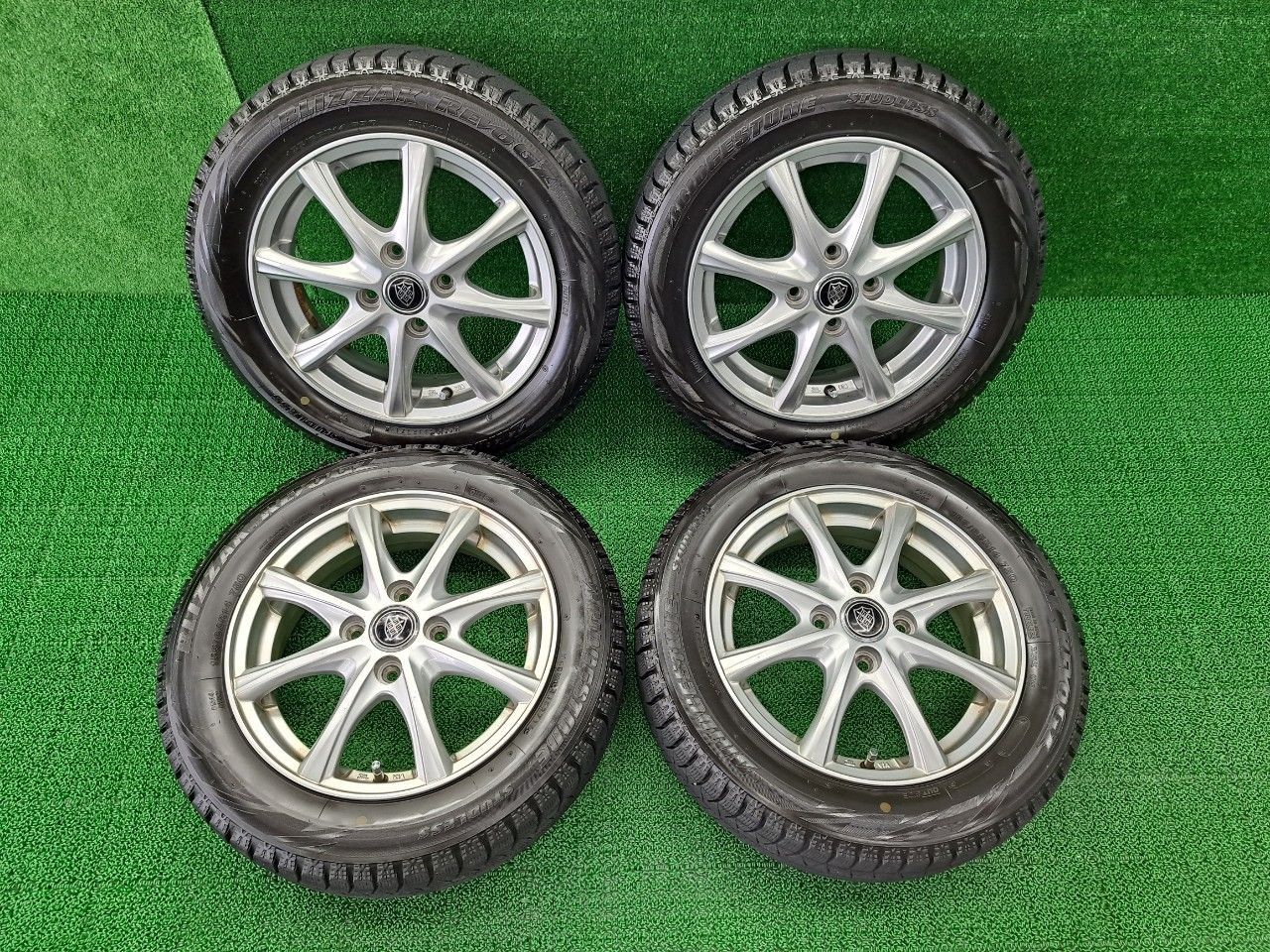 【11110】ダイハツ ミライース LA300S 14インチ 社外アルミ＆スタッドレスセット 155/65R14 軽自動車に！【XP2305-001355】 - メルカリShops