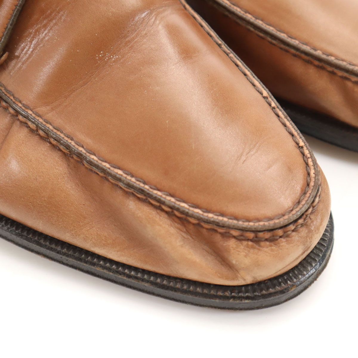 MORESCHI モレスキー イタリア製 ビジネスシューズ 71/2 キャメル