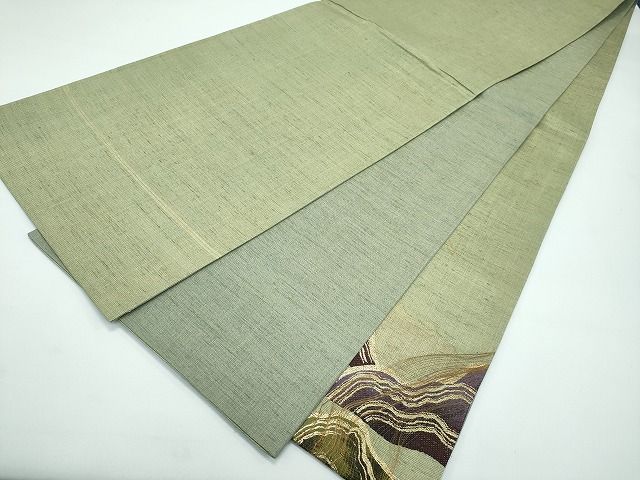 平和屋着物○名門 しょうざん 生紬 紙屋川伝承 絹漉貴 太鼓柄