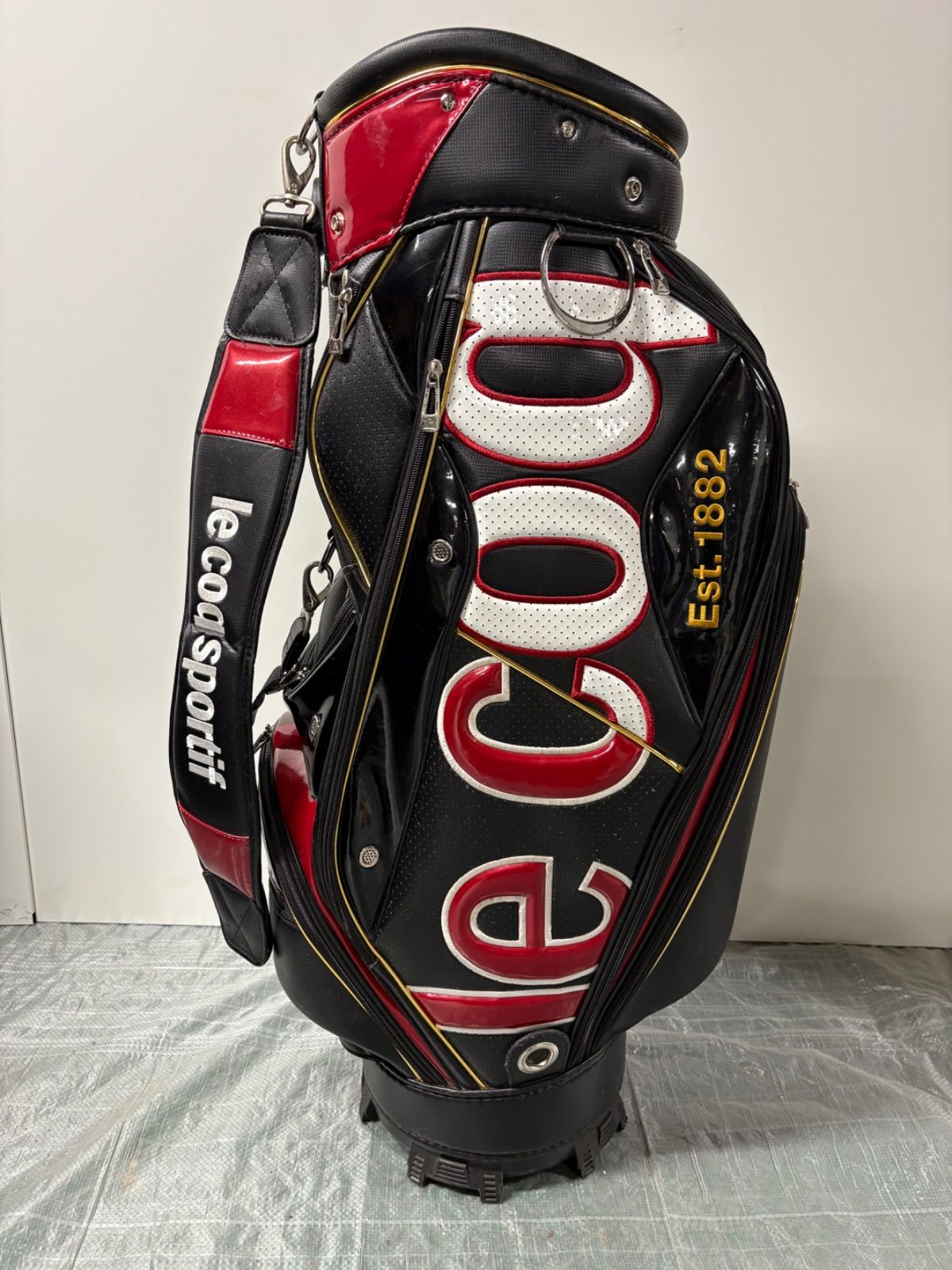 le cog sportif ルコック 9.5型アスリート スタッフ★中古★（BKxWHXRED）ゴルフ キャディバック 🐣 - メルカリ