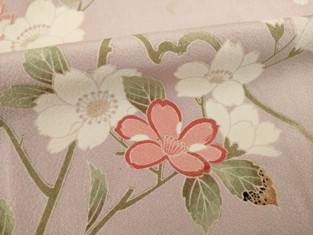 平和屋着物●訪問着　刺繍　枝花文　暈し染め　金彩　やまと誂製　正絹　逸品　AABD1125ck 平和屋着物○訪問着 刺繍 枝花文 暈し染 金彩 やまと誂