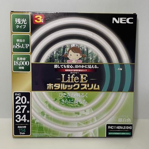 昼白色_20形+27形+34形パック品 NEC LifeEホタルックスリム 昼白色 スリム20形+27形+34形パック FHC114EN-LE-SHG - メルカリ