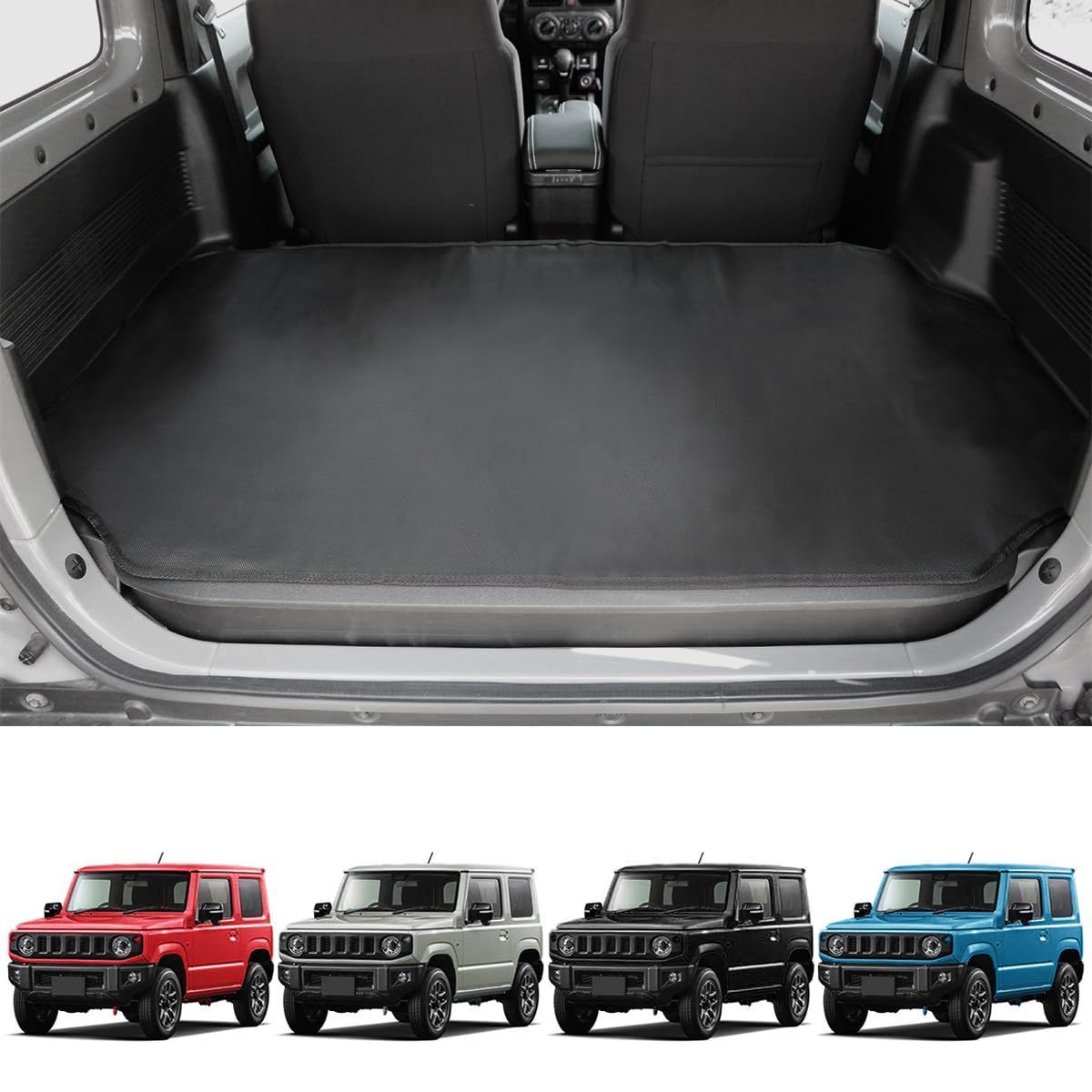 新品 Temiry ラゲッジマット 新型ジムニー用 JB64W JB74W 専用 ラゲッジマット 撥水 荷台マット 汚れに強い 後部座席 滑り止め ゴム製 耐久性 取付簡単 ジムニー用 ...